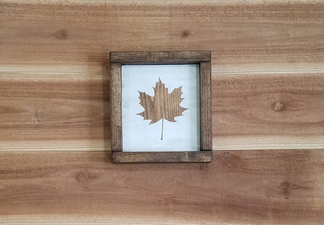 Fall Leaf Wood Sign - Fall Decor - Maple Leaf Wood Sign - Farmhouse ...