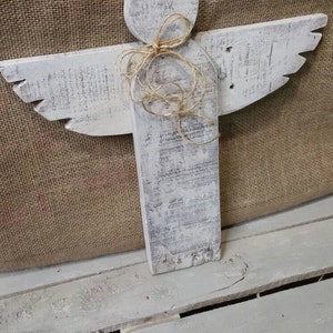 Rustic Wooden Angel | 15" Angel | Angel Wall Hanger | Rustic Angel ...