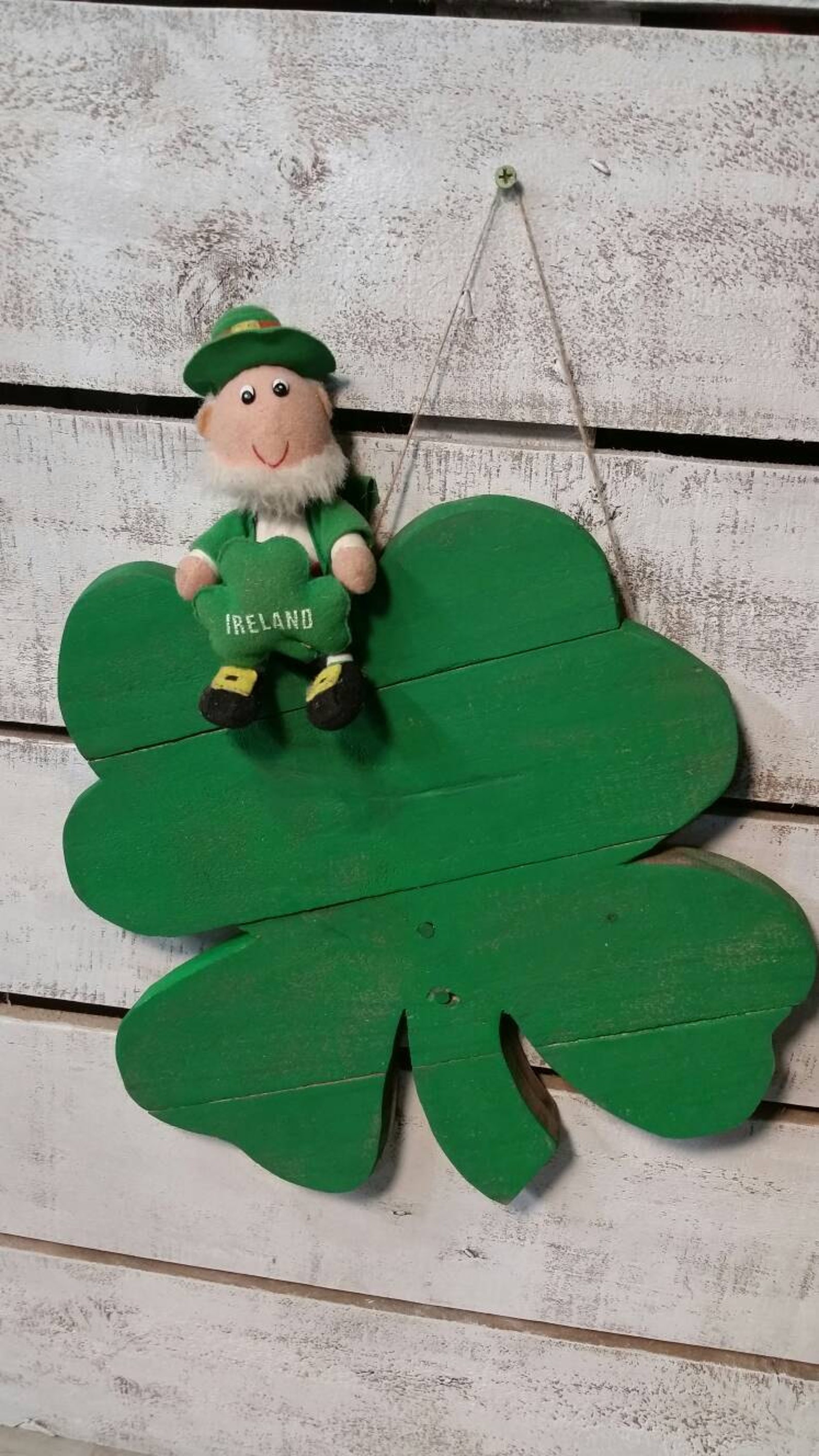 Shamrock Decor-wooden Shamrock-rustic Reclaimed Wood - Etsy
