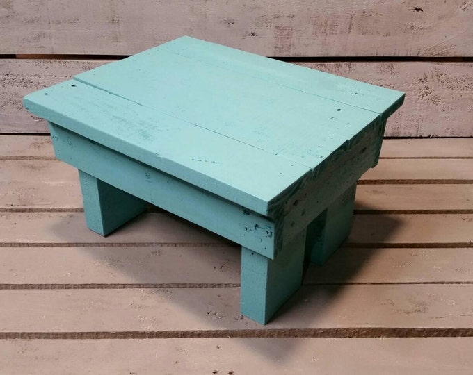 Wooden Step Stool-reclaimed Step Stool-handmade Step Stool-pallet Step ...