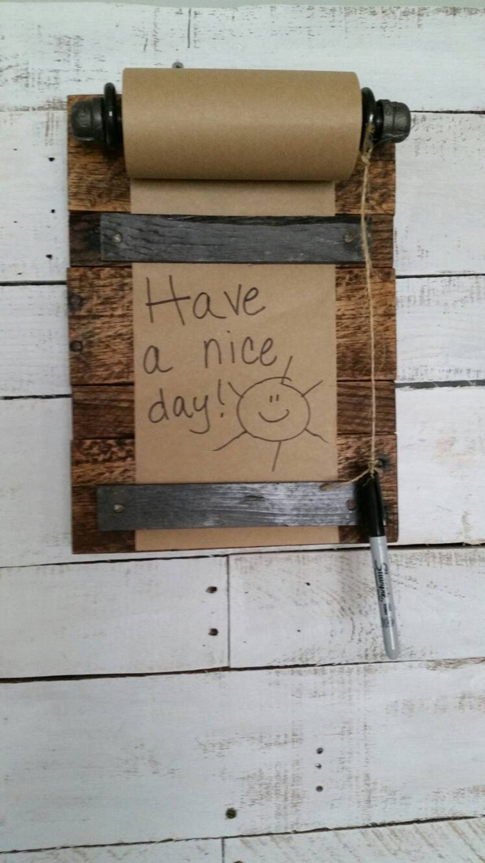 Rustic Mini Memo Board Paper Included-reclaimed Wood Memo Board-message ...