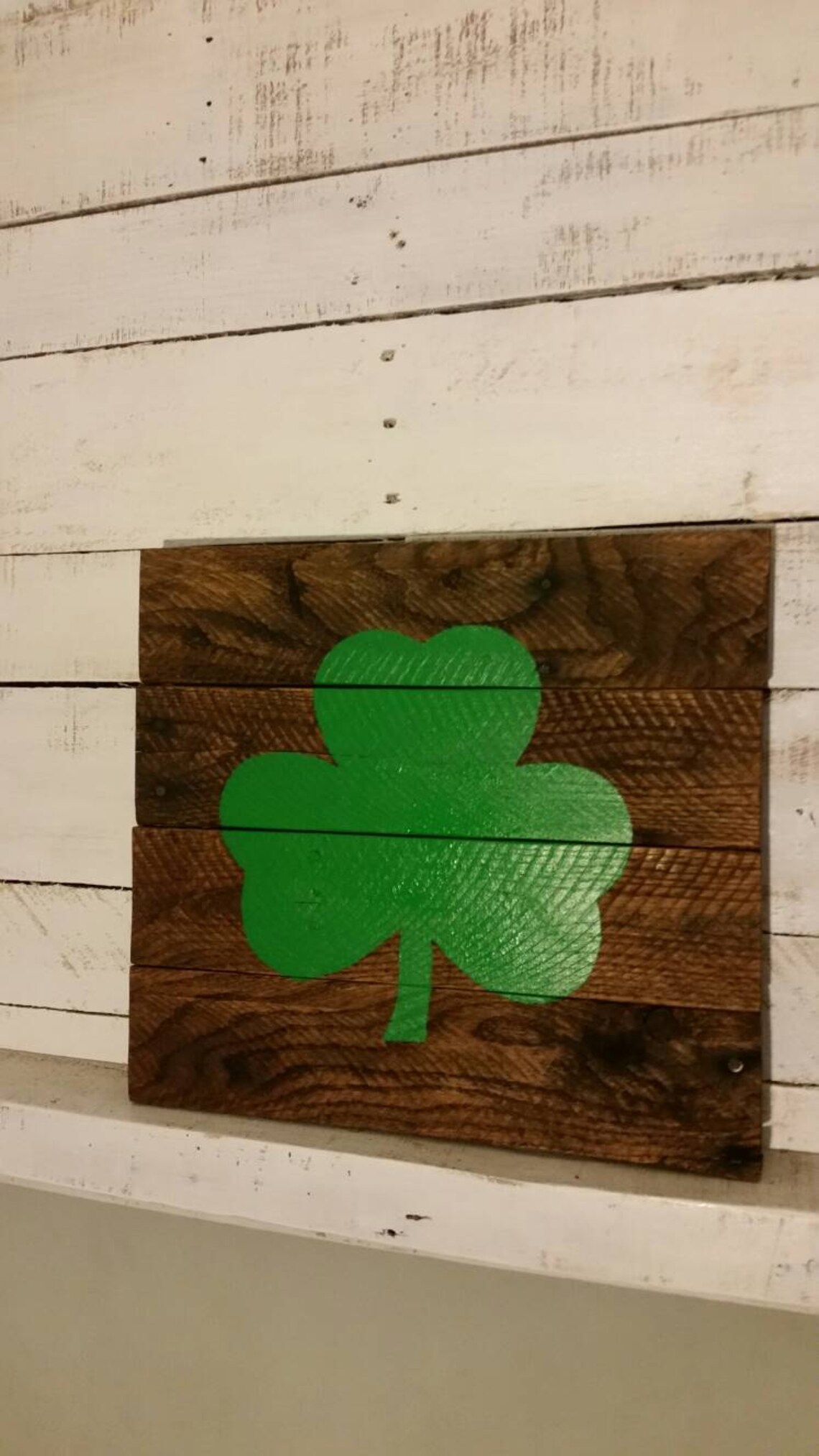 Shamrock Decor - Shamrock Sign - Shamrock Pallet Sign - Wooden Shamrock ...