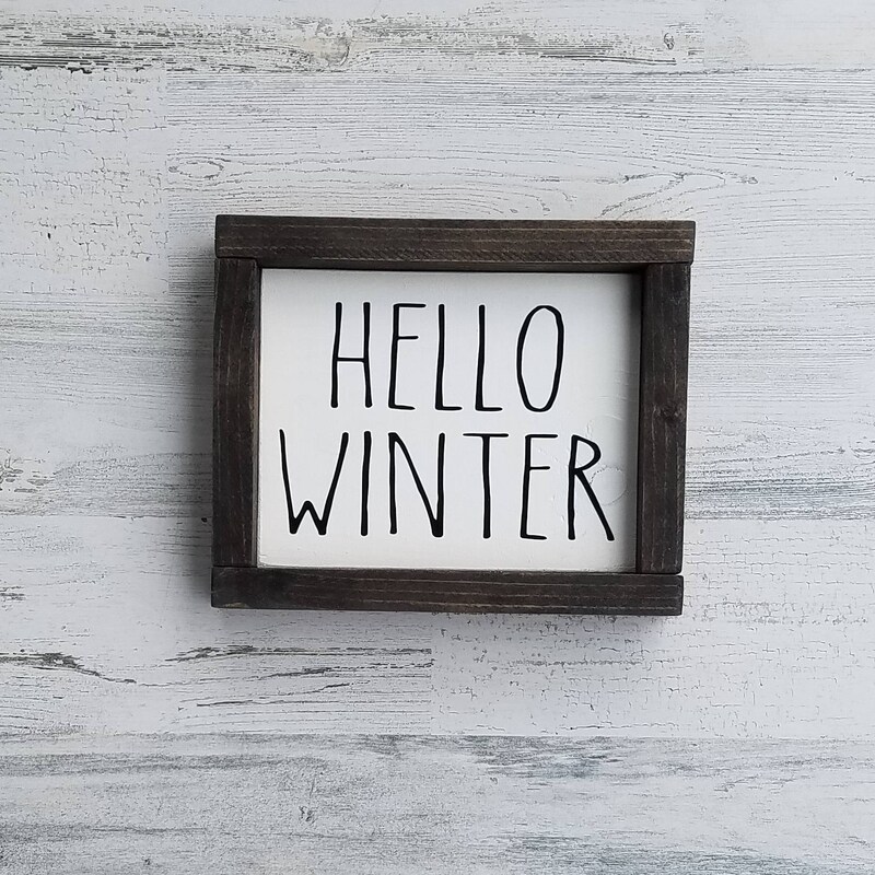 Winter Wood Sign - Etsy