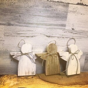 Small Rustic Wood Angel | Handmade Rustic Reclaimed Wood Angel ...