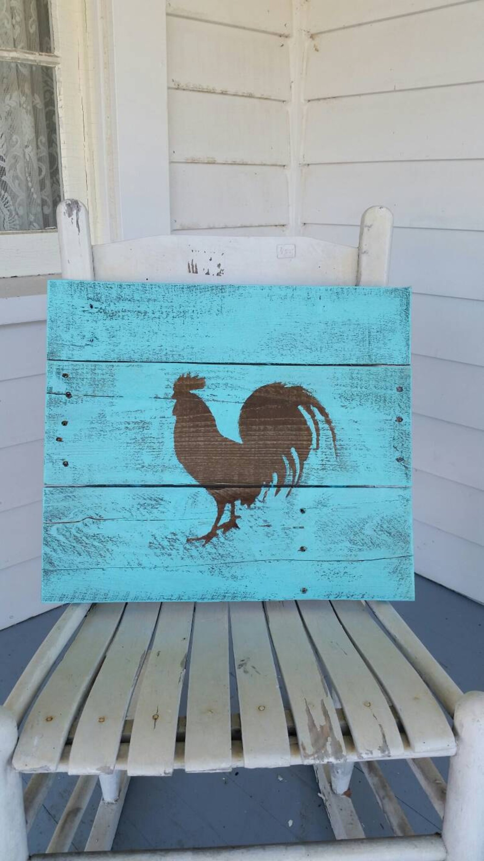 Wooden Rooster Sign-rustic Rooster Sign-farmhouse - Etsy Canada