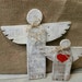 Rustic Wooden Angel 15 Angel Angel Wall Hanger Rustic Angel Farmhouse ...