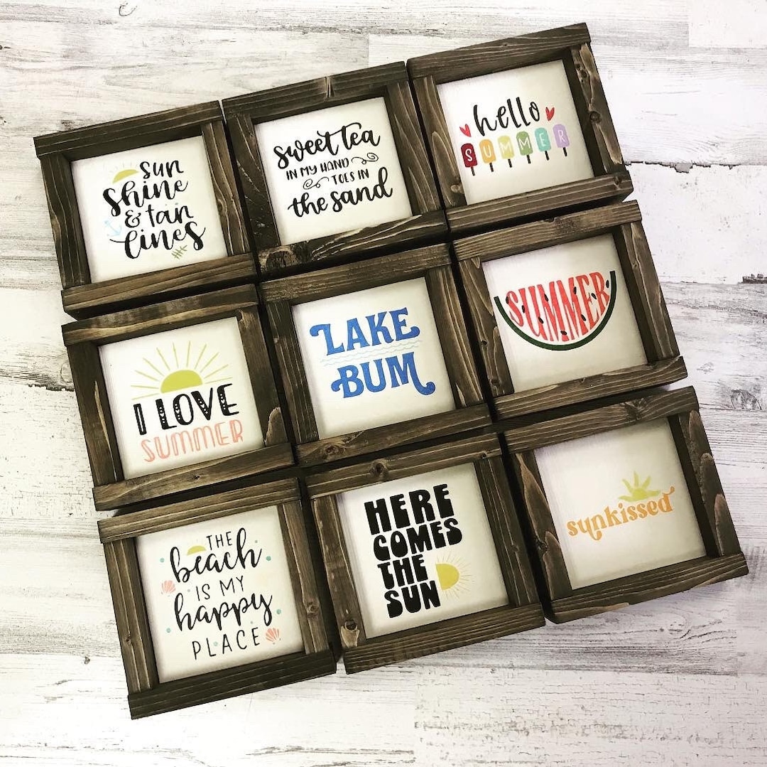 NEW Summer Sign Collection Funny Summer Signs Lake Beach Wall Decor ...