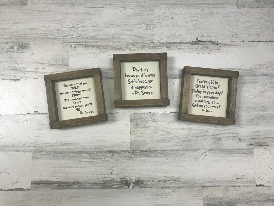 Dr. Seuss Quote Sign | Inspirational | Appreciation | Motivational ...