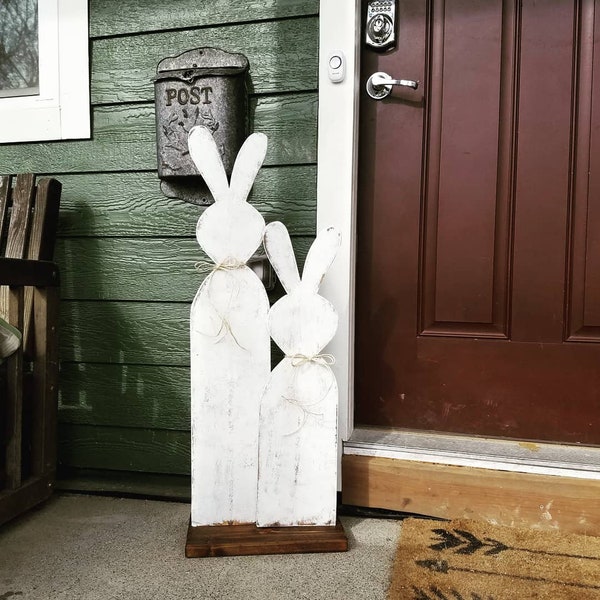 Wooden Bunny Stand - Etsy