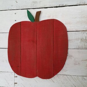 Rustic Apple Sign - Apple Sign - Wood Apple Sign - Autumn Decor - Fall ...