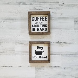 Coffee Sign - No Coffee No Workee Sign - Coffee Decor - Farmhouse ...