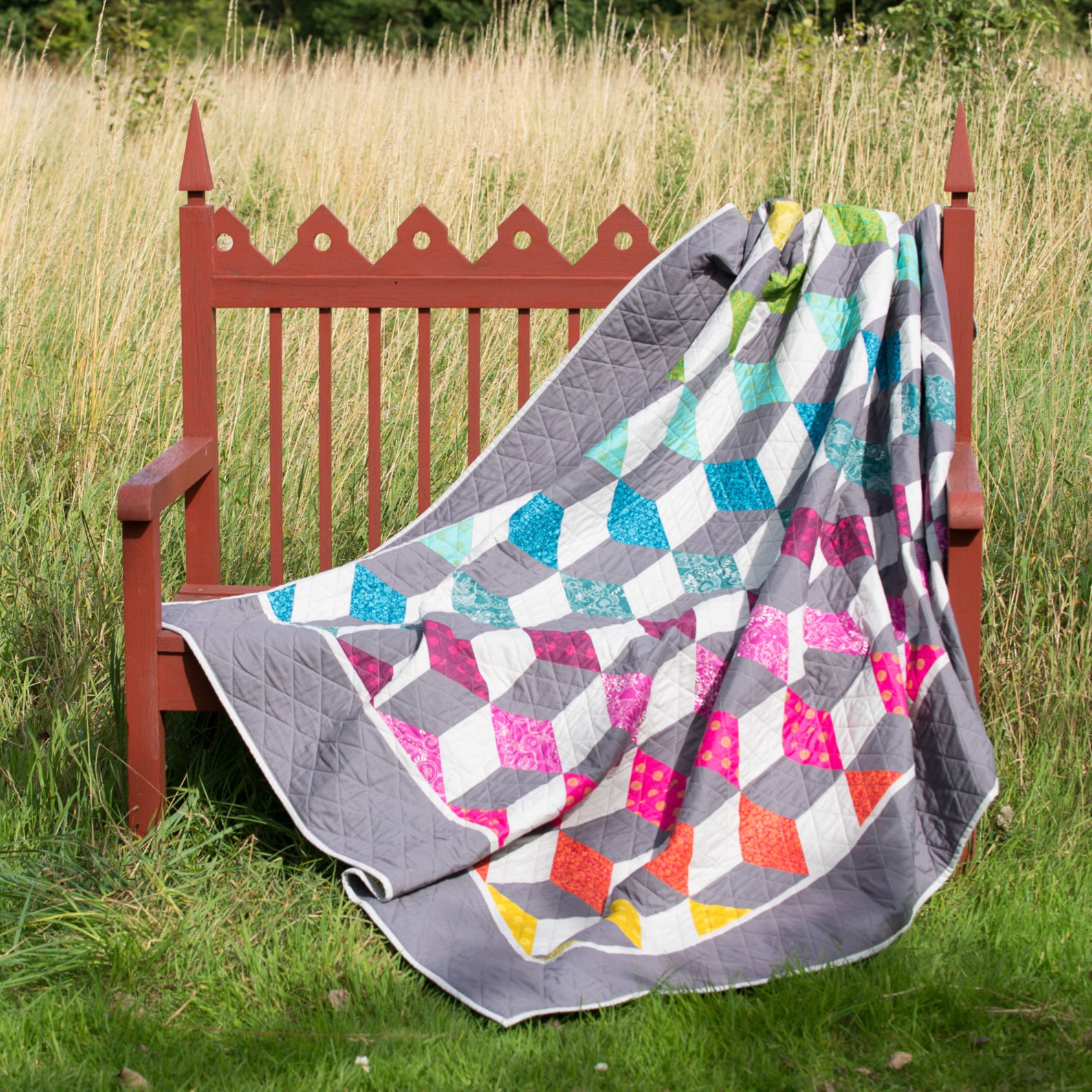 The Cubes Quilt Pattern - Etsy