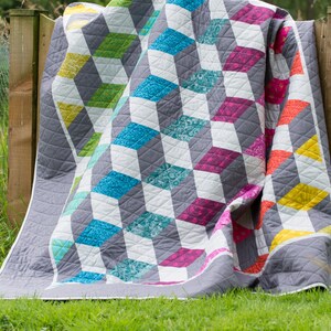 The Cubes Quilt Pattern - Etsy