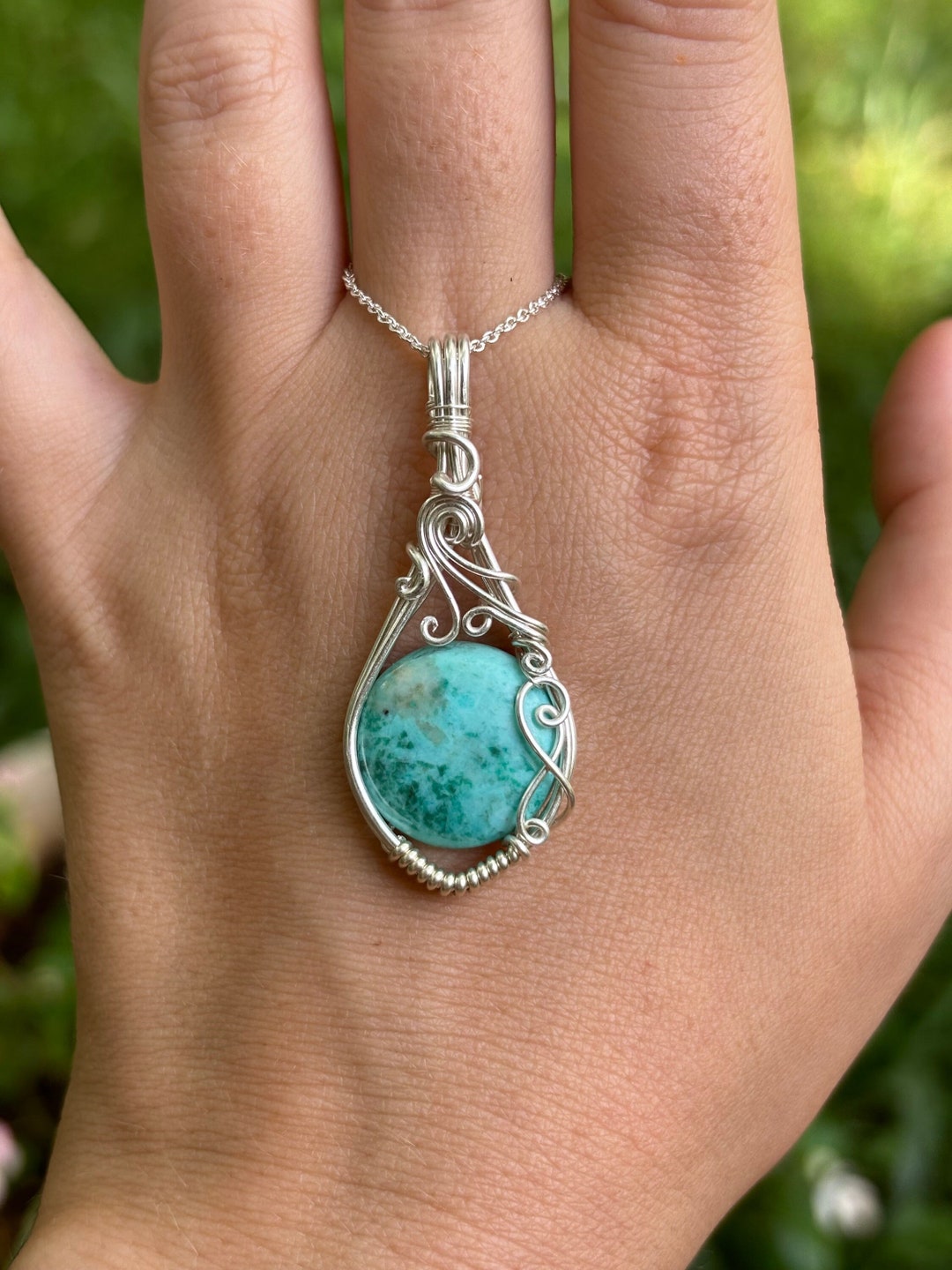 Australian Made/whimsical Elven Art Fairy Pendant/peruvian Turquoise ...