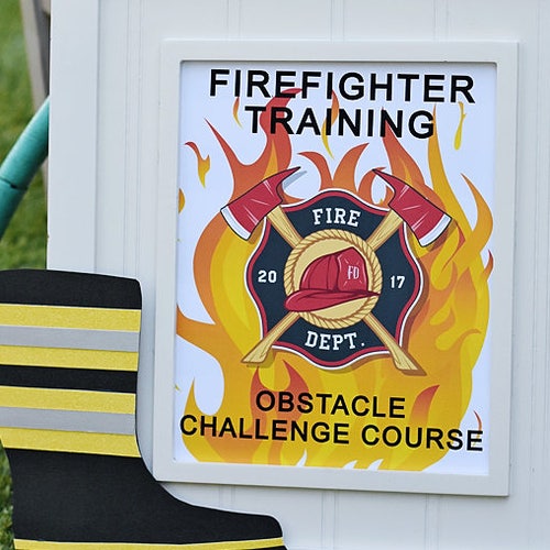 Firefighter Training Obstacle Challenge Course 8x10 PDF - Etsy