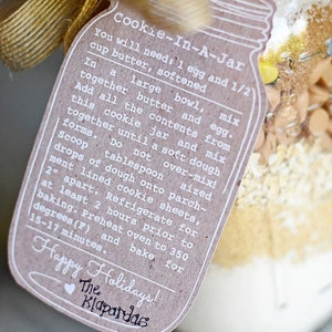 Cookie in a Jar Gift Tags - INSTANT DOWNLOAD, Mason Jar Editable PDF ...