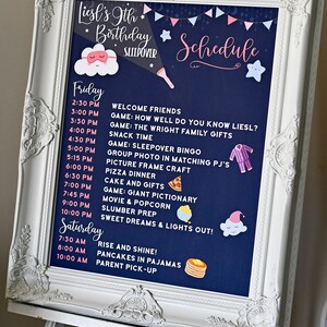 Custom Birthday Breakfast Menu, 8"x10" Tabletop Sign, Digital Printable ...