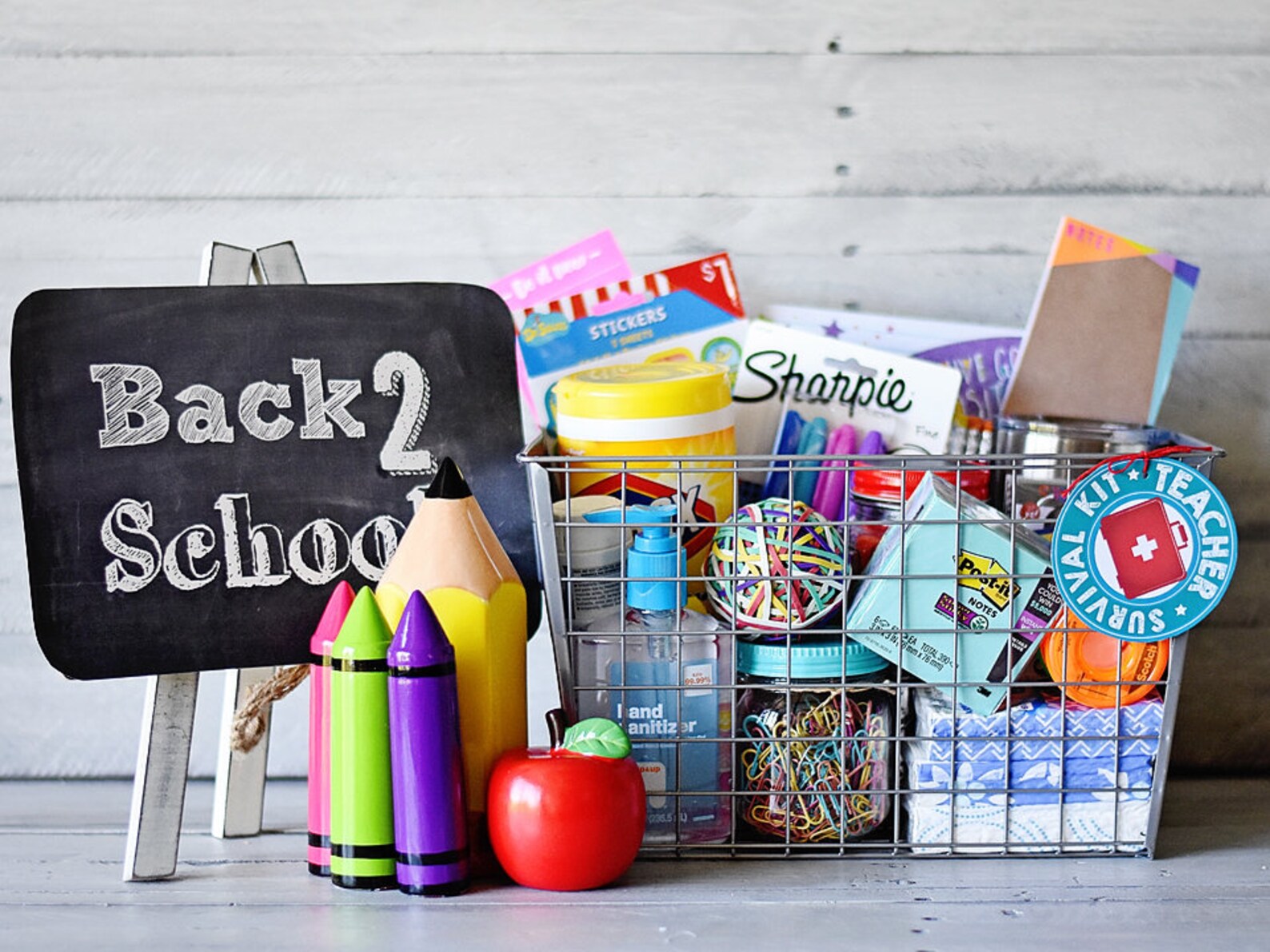 Back to School Teacher Survival Kit Gift Tags Instant - Etsy