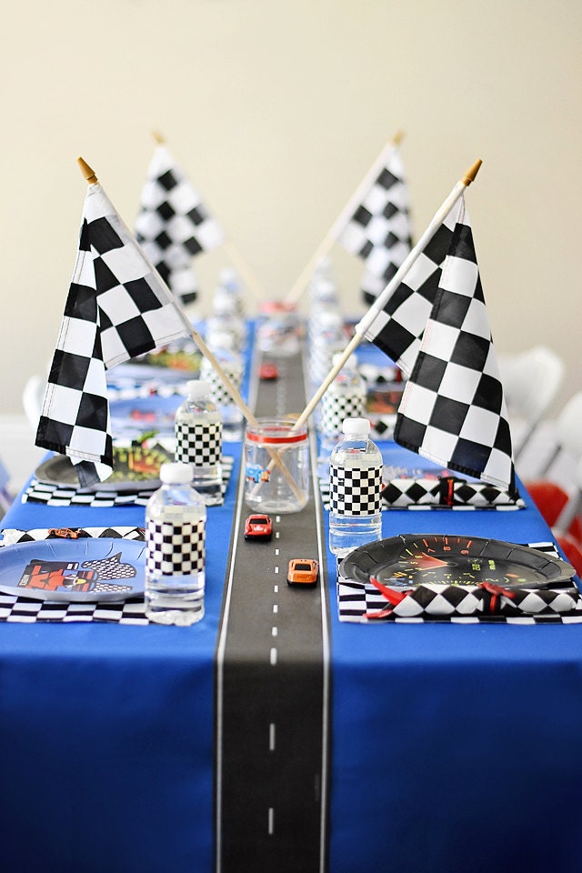 Race Car Party Cake Table Backdrop Dessert Background - Etsy