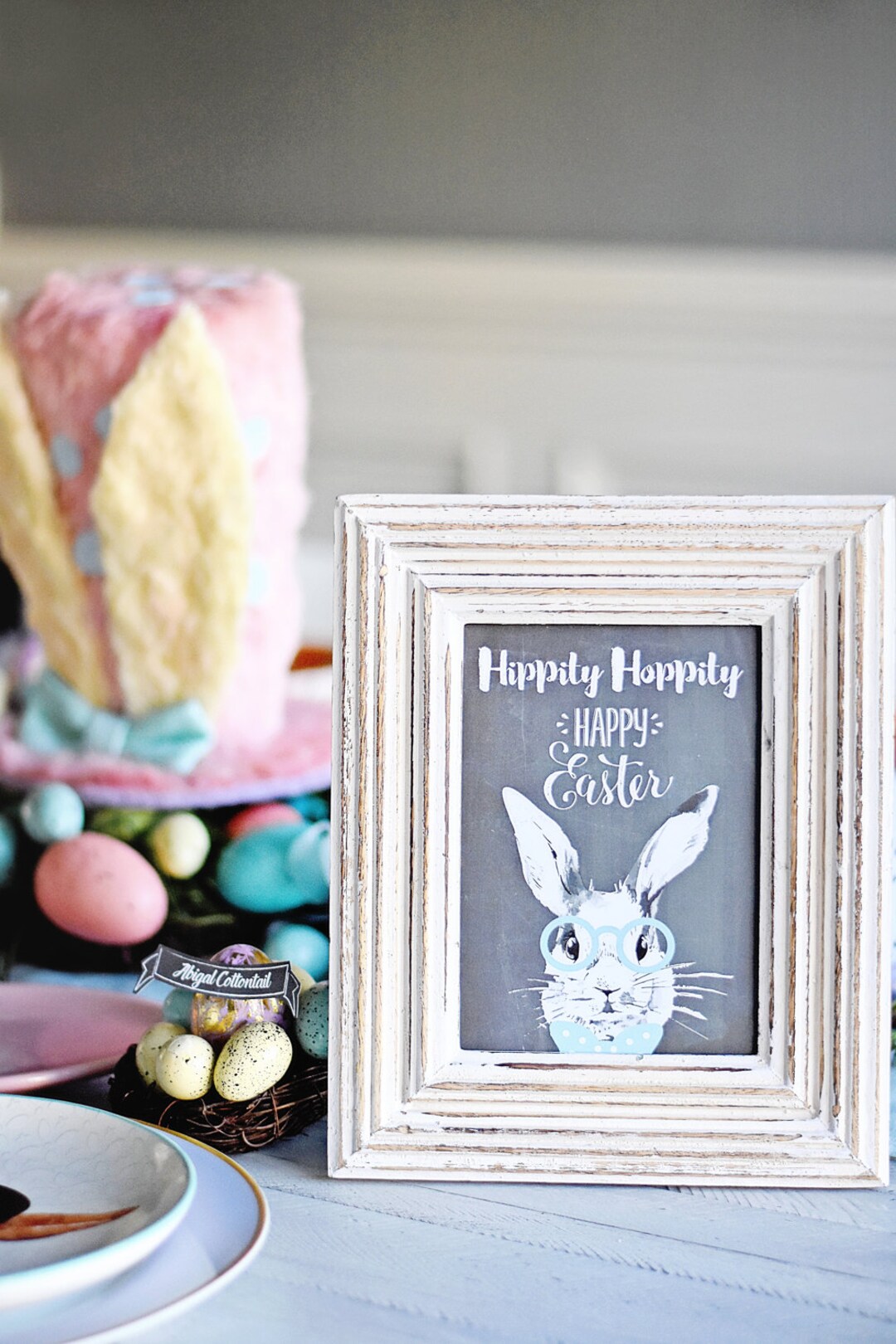 Hippity Hoppity Happy Easter Brunch Bunny Party Instant Download ...