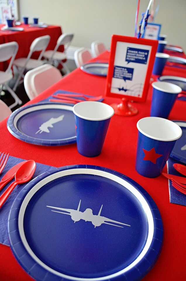 Top Gun Party custom Name Cake Table Backdrop | Etsy