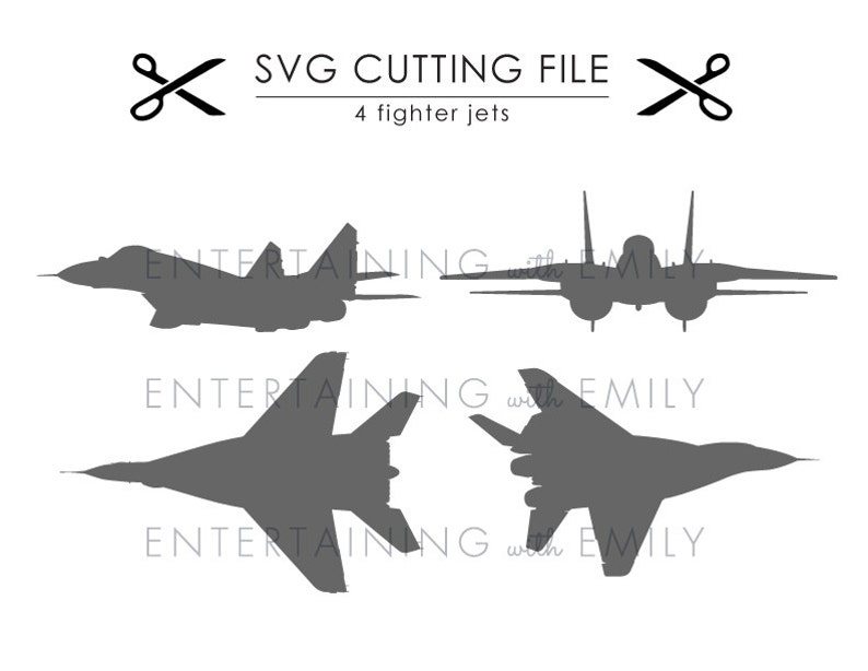 SVG Cutting File Airplanes Fighter Jets for Cricut Silhouette - Etsy