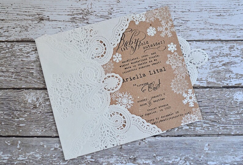 Baby It's Cold Outside Invitation Winter Wonderland - Etsy