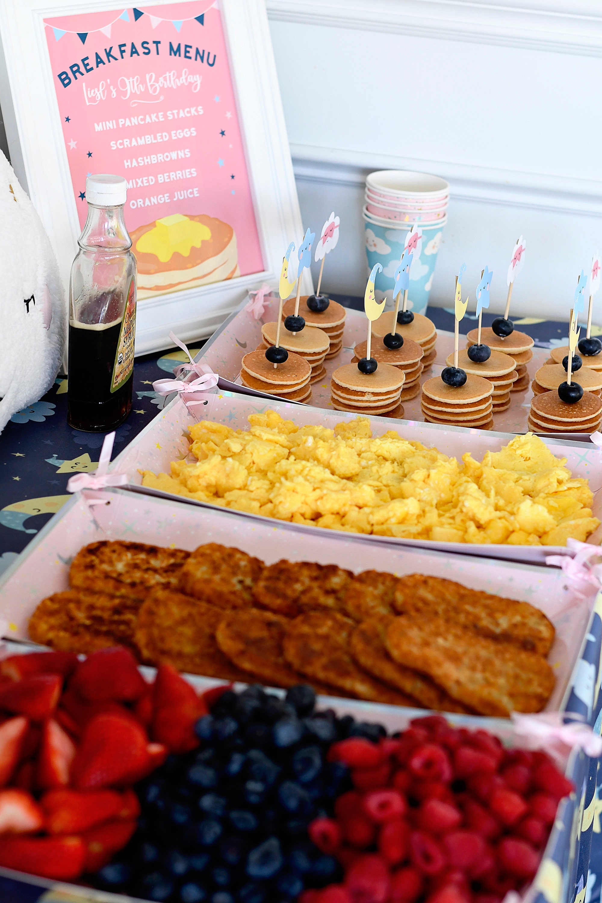 Custom Birthday Breakfast Menu, 8"x10" Tabletop Sign, Digital Printable ...