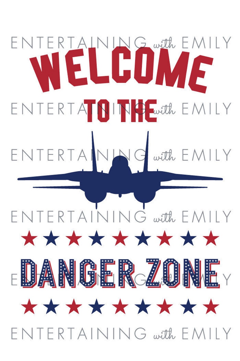 Top Gun Inspired welcome to the Danger Zone | Etsy Top Gun Inspired welcome to the Danger Zone | Etsy