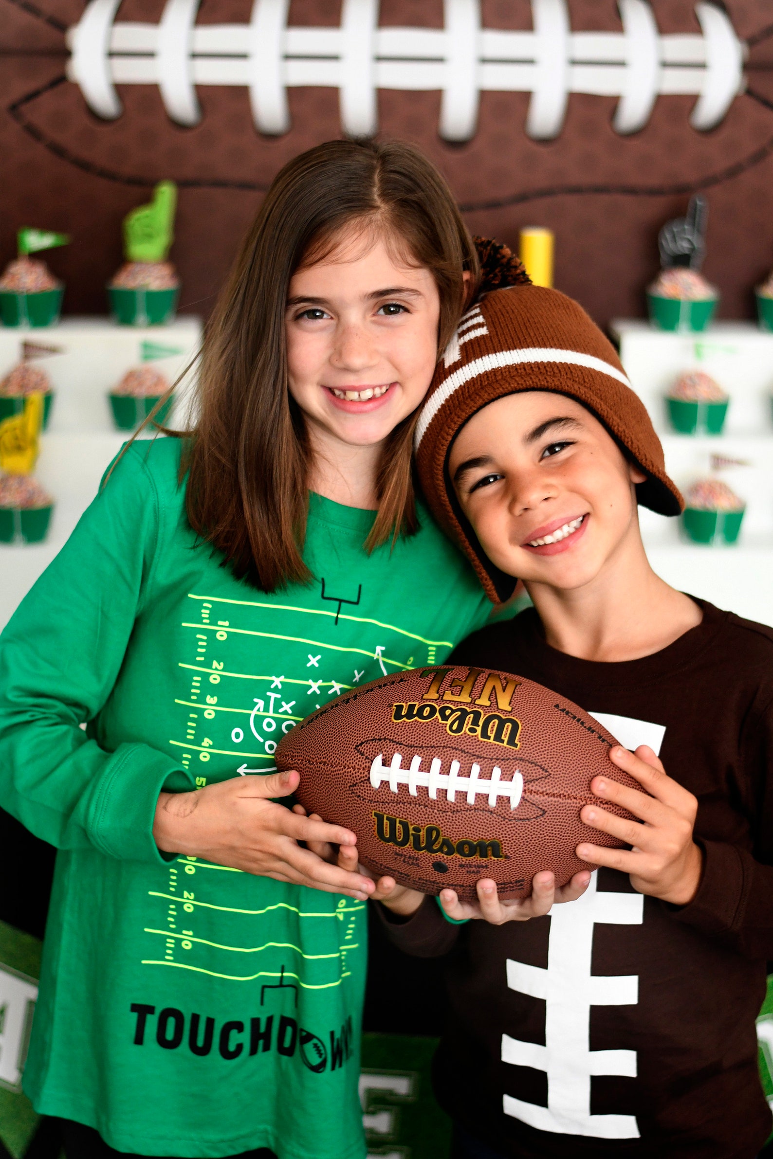 Football Party Backdrop Background Cake Table 36x48 Instant - Etsy