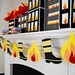 Flame and Fireman Boot Banner Printable PDF Instant Download - Etsy