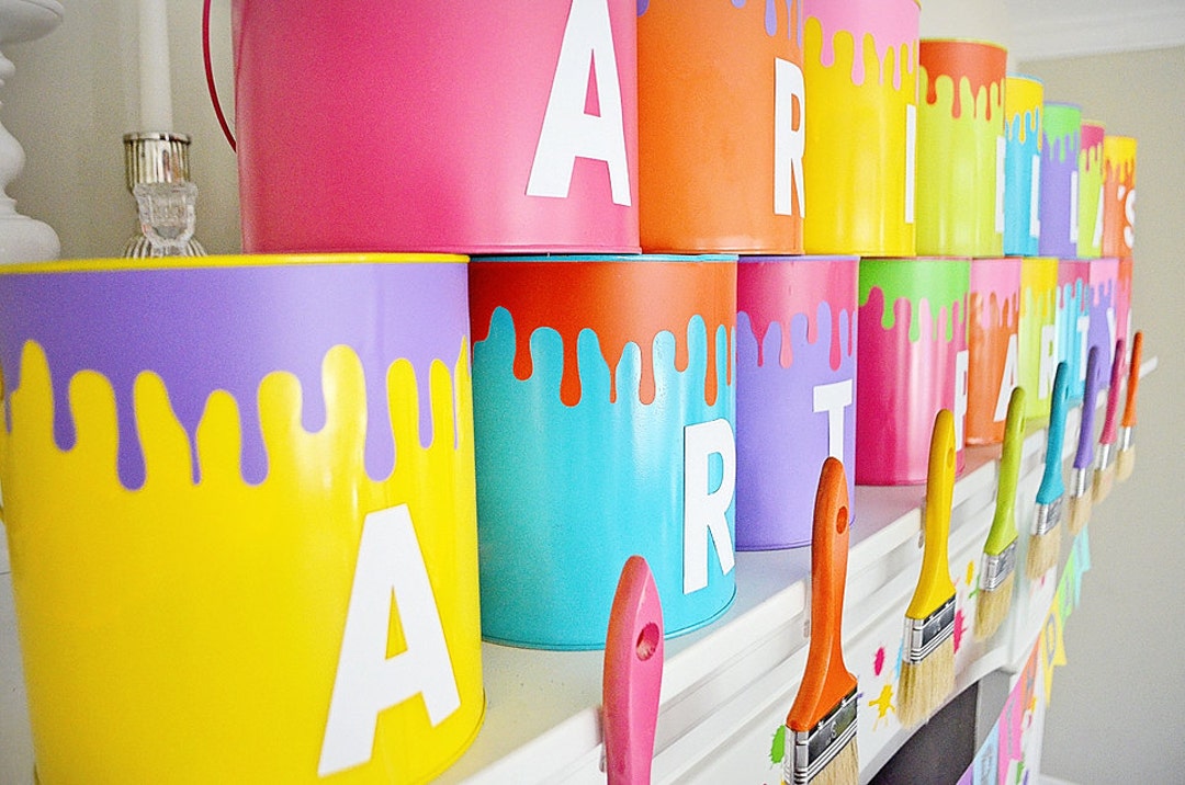Paint Can Drips SVG Cutting File, Instant Download, Art Party, Party ...