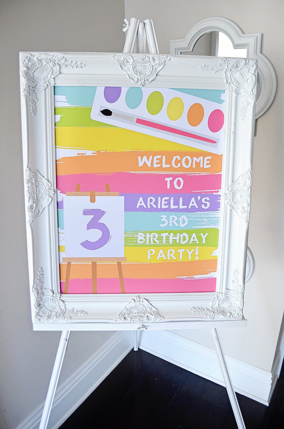 Art Party Welcome Sign 16x 20 CUSTOM Sign - Etsy