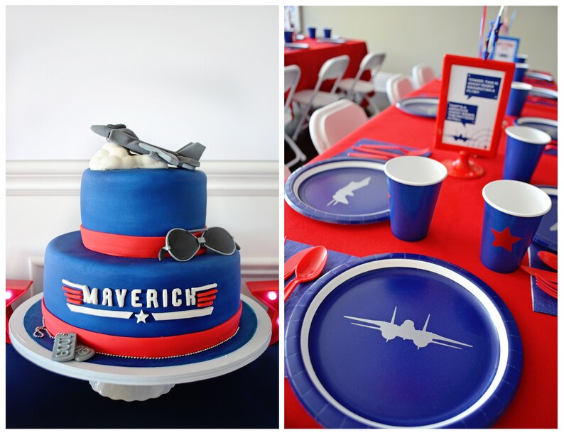 High Flying Ace Maverick printable Party in a Box - Etsy
