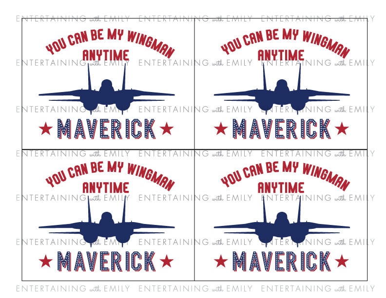 High Flying Ace Aviator Party Maverick Party Favor Gift Tags - Etsy