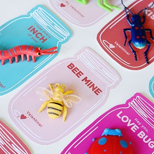 Love Bug Valentines, Happy Valentine's Day, Bee Mine, Mason Jar Bugs ...