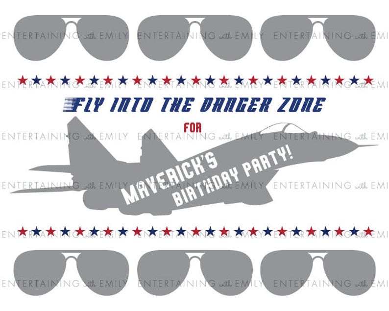 High Flying Ace Aviator CUSTOM Fly Into the Danger Zone - Etsy