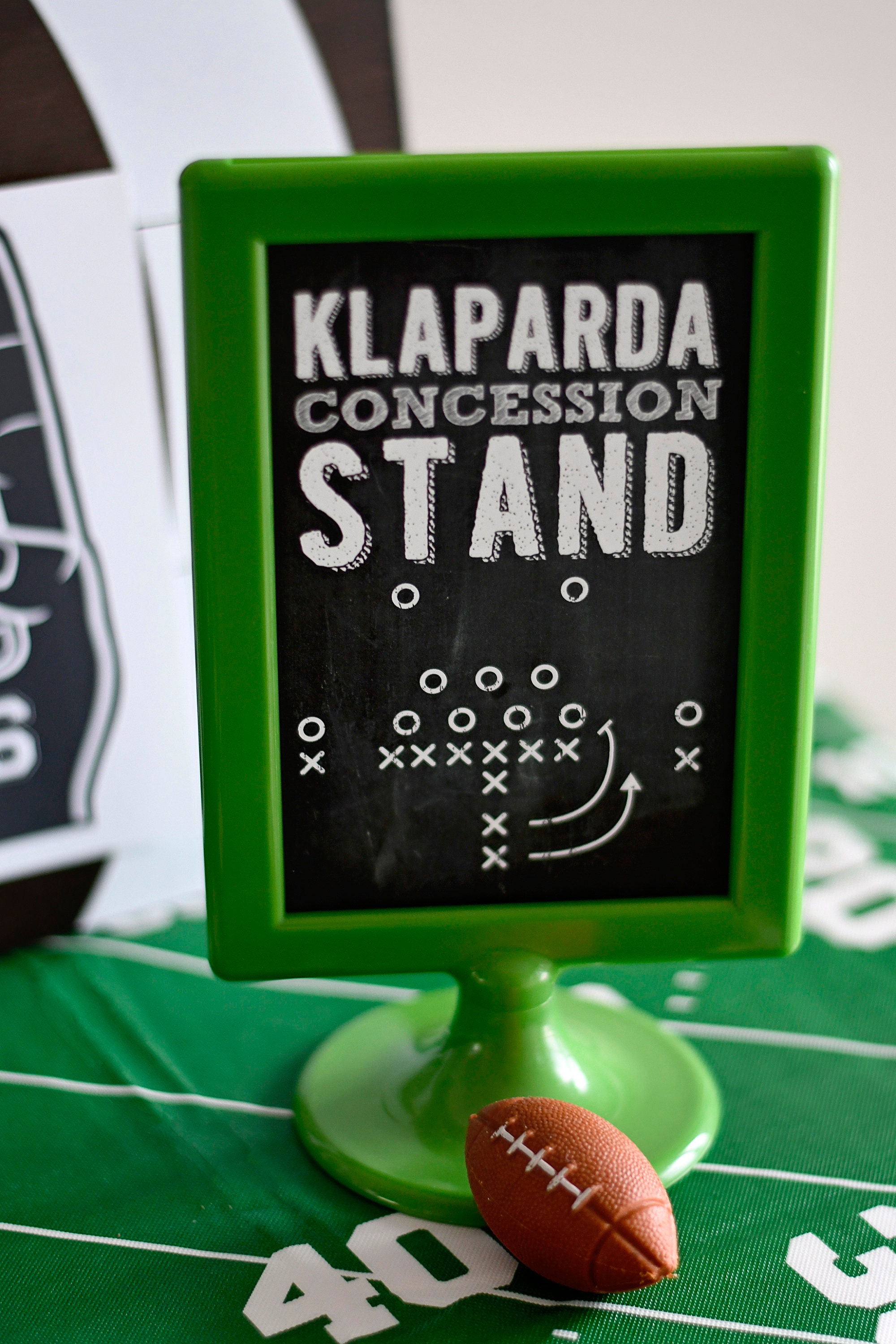 Football Concession Stand Sign CUSTOM NAME 4 x 6 | Etsy