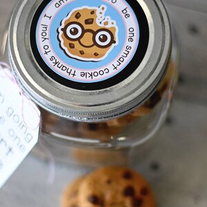 Back to School Teacher Gift, Smart Cookie Printable PDF Gift Tag ...