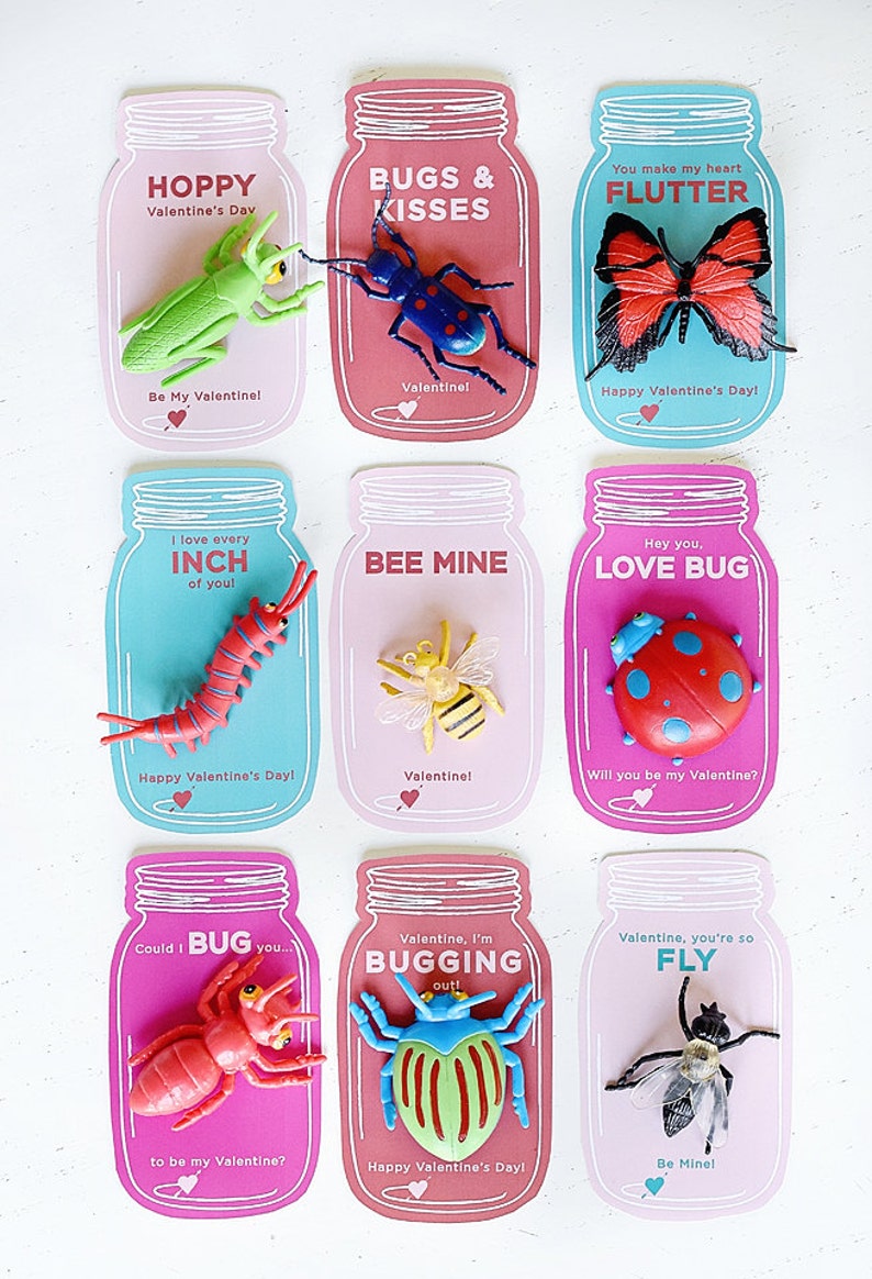 Love Bug Valentines Happy Valentine's Day Bee Mine - Etsy