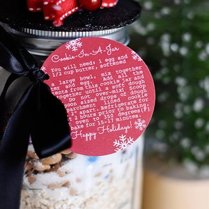 Cookie in a Jar Gift Tags - INSTANT DOWNLOAD PDF Hostess or Teacher ...