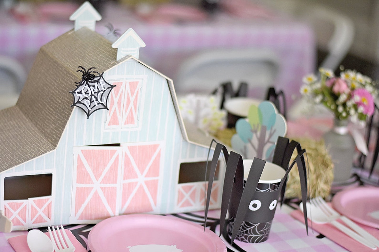 Charlotte's Web Welcome Sign Kid Birthday Party, Some Pig, Terrific ...