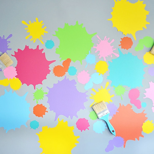 Paint Splats - Etsy