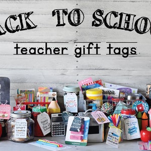 Teacher Back to School Printable Editable PDF Gift Tag Kindergarten ...