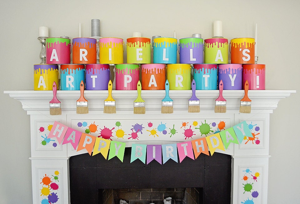 Art Party wood Crafts Station PRINTABLE PDF Sign | Etsy