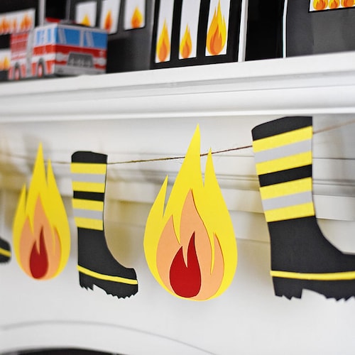 Fire Truck Birthday Party Decorations Firefighter Balloon - Etsy