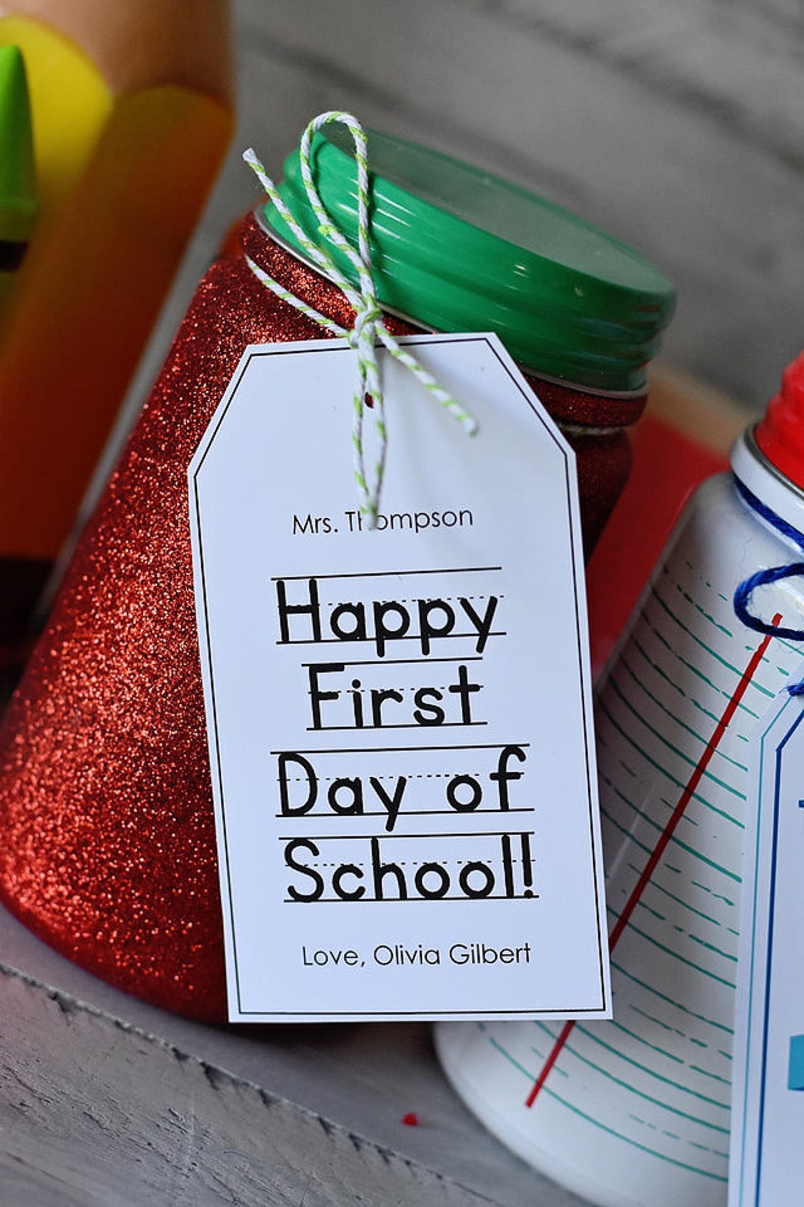 Teacher Back to School Printable Editable PDF Gift Tag - Etsy