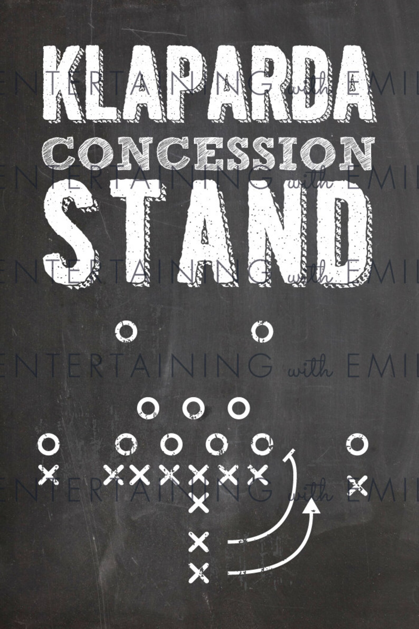 Football Concession Stand Sign CUSTOM NAME 4 X 6 - Etsy