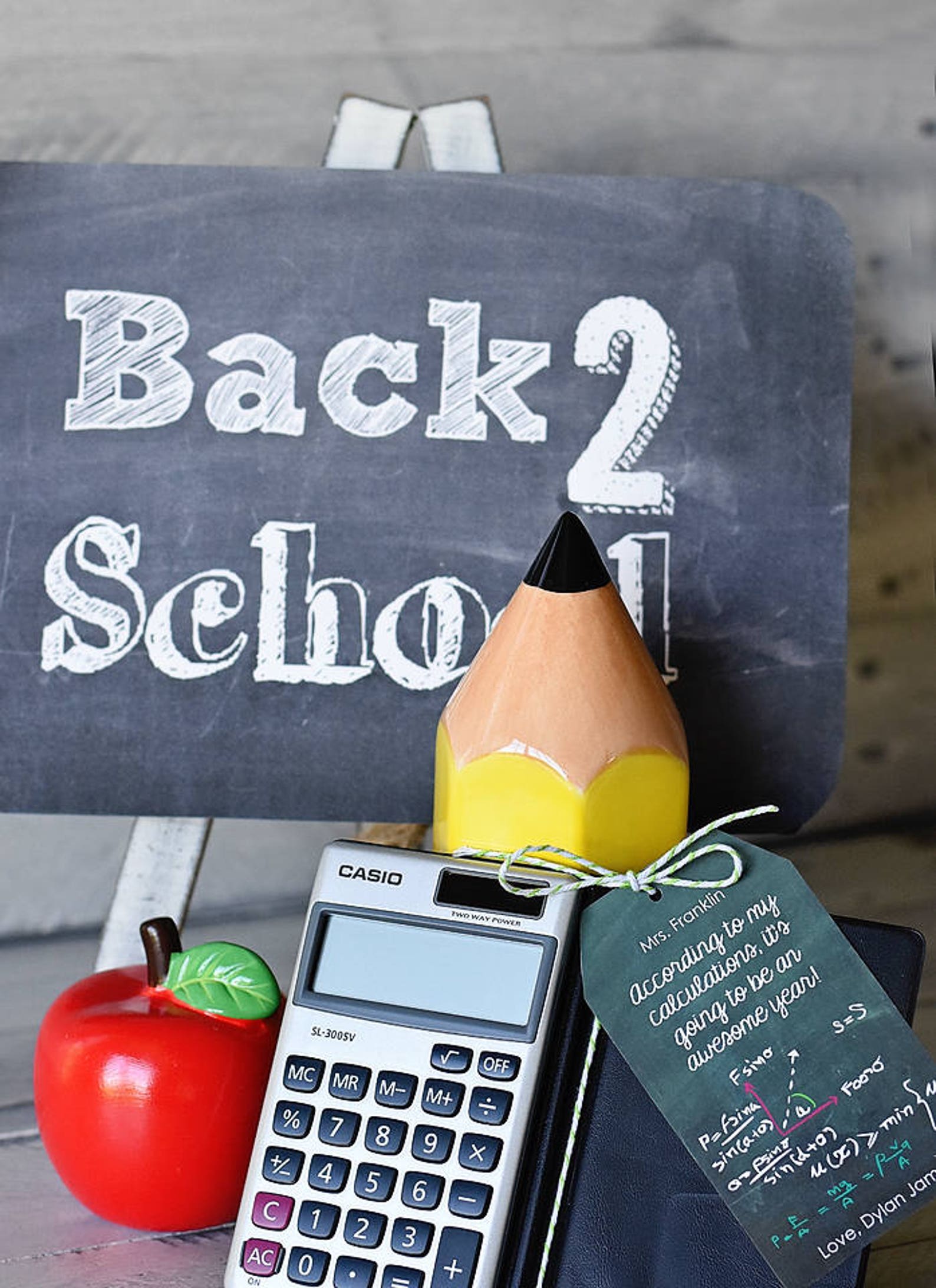 Math Teacher Gift Tag According to Calculations Printable - Etsy