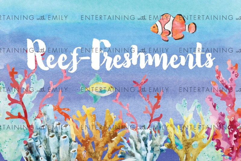 Reef-freshments Tabletop Buffet Sign Instant Download - Etsy
